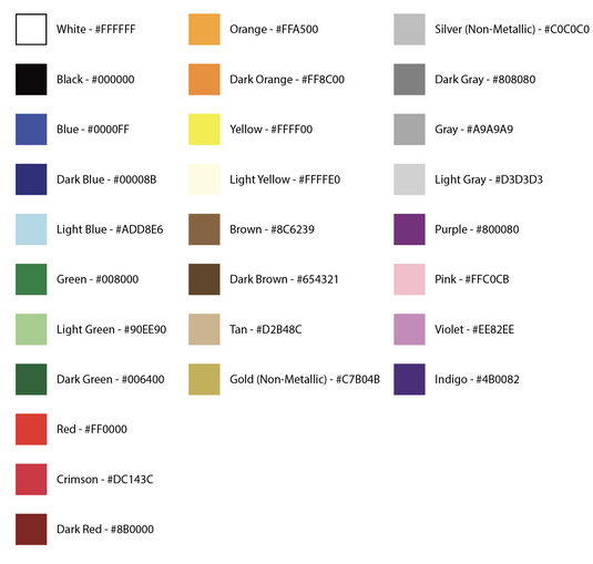 Color Guide for Stripes – Model Truckers LLC