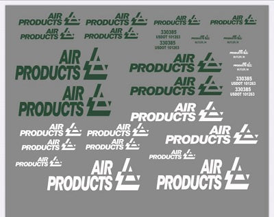 Air Products Model Decals – Model Truckers LLC