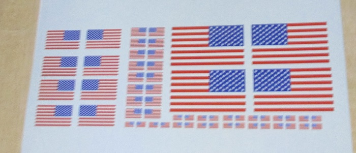 United States Flag Model Decals – Model Truckers LLC