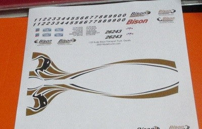 Bison Transportation Truck Graphics Model Decals – Model Truckers LLC