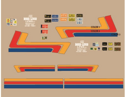 FL112 - Freightliner Decal Stripes – Model Truckers LLC