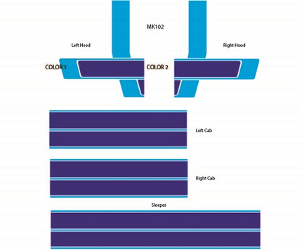 MK102 - Mack Truck Decal Stripes – Model Truckers LLC
