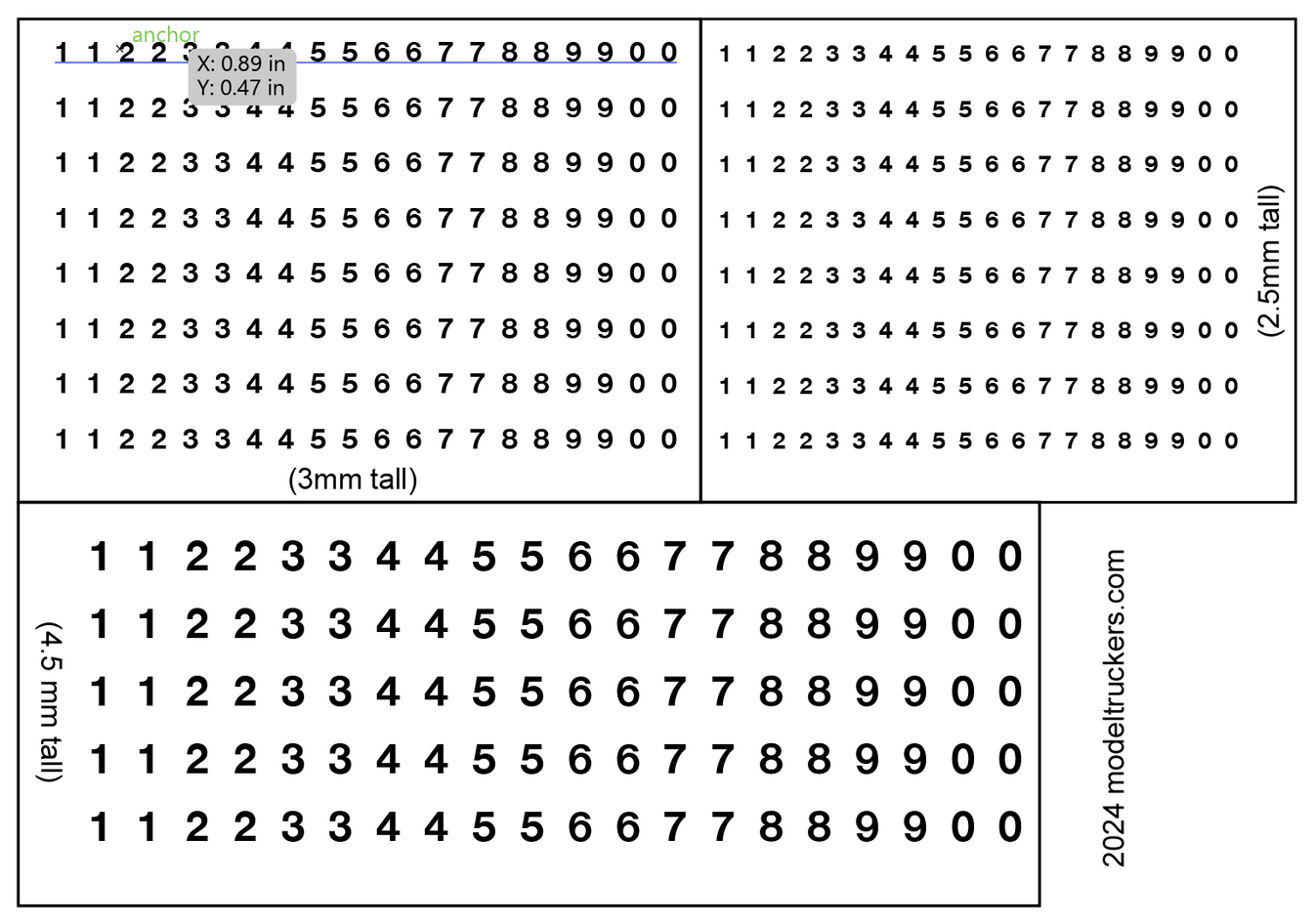 Customizable Number Decals for Models – Model Truckers LLC