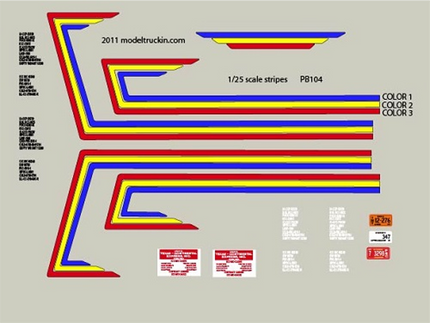 PB104 - Peterbilt Decal Stripes – Model Truckers LLC